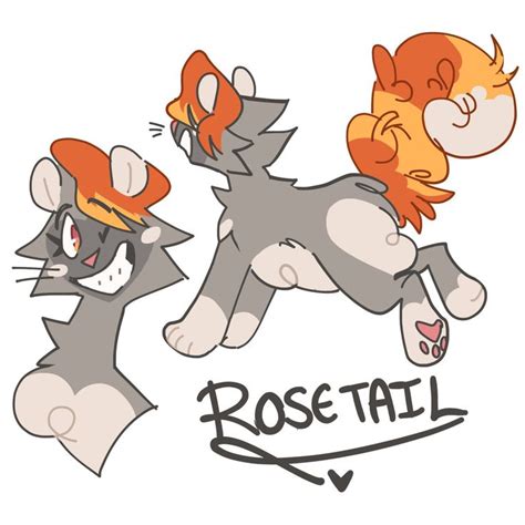 Rosetail Warrior Cats Art