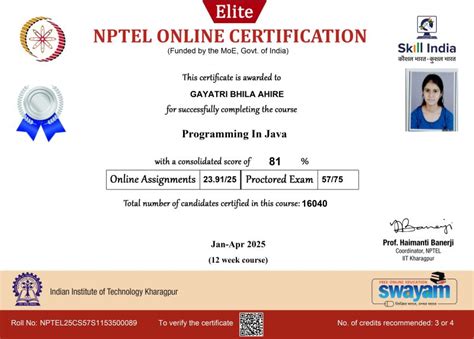 Java Programming Nptel Learning Certification Skilldevelopment