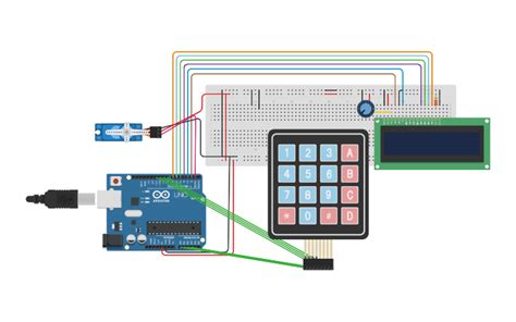 Circuit Design Copy Of Cerradura Electronica Parte2 Tinkercad