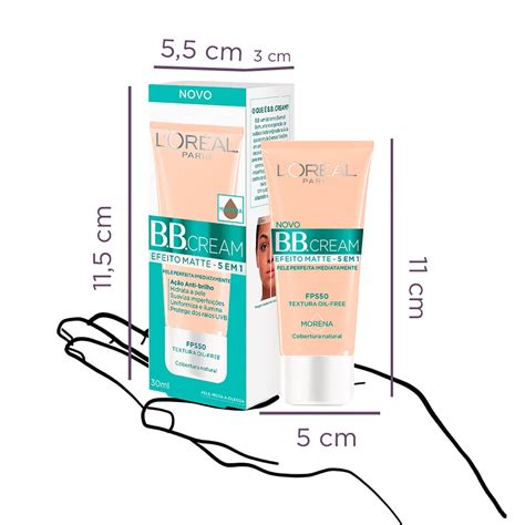Base Bb Cream Loréal Efeito Matte 5 Em 1 Morena Fps50 30ml Droga Raia