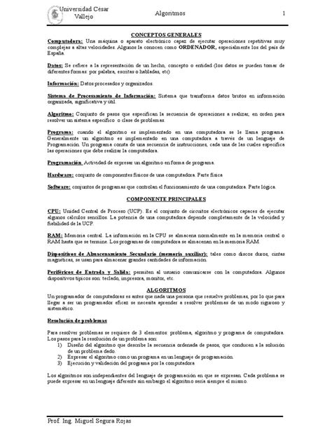 Manual Algoritmos Pdf Algoritmos Lenguaje De Programación