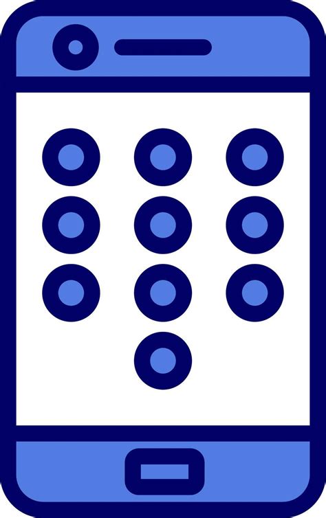 Mobile Pattern Lock Vector Icon 21088886 Vector Art At Vecteezy