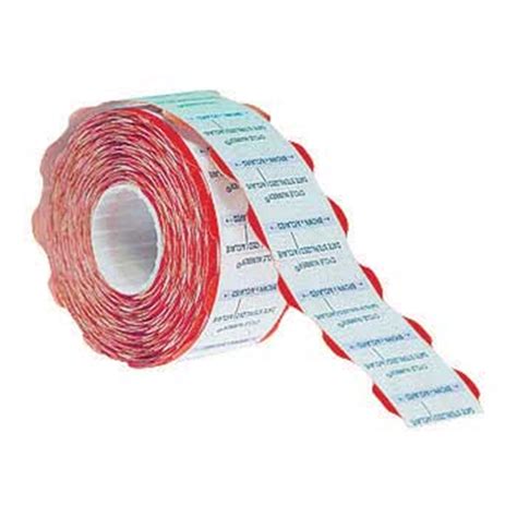 Meditrax Label For Meditrax Gun Red Roll Of 700 Monitors