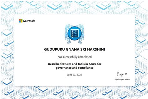 📝 Gained Certification In Azure Governance And Compliance Learning To Manage Policies Access