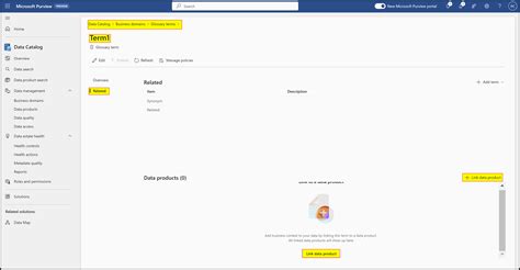 How Do I Assign A Glossary Term At The Column Level In The New Purview Portal Microsoft Qanda