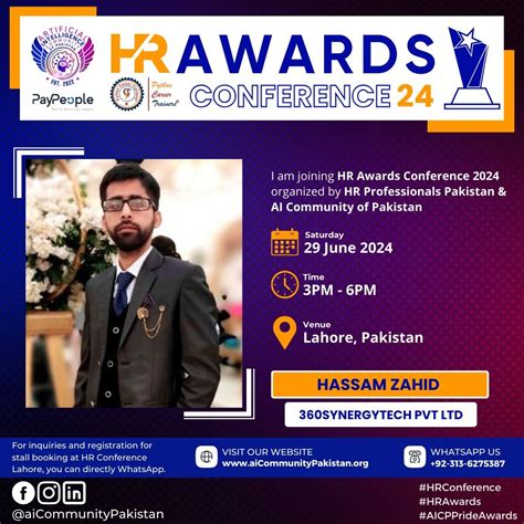 hassam zahid on linkedin hrawards hrconference aicp