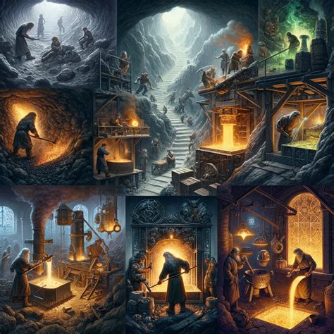 Fantasy Mining Digging Metallurgy And Smelting Pathfinder2e Org