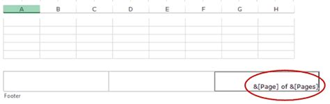 how to insert page numbers in excel worksheets