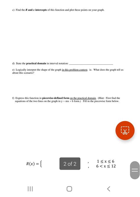 solved the function below models the monthly revenue r x