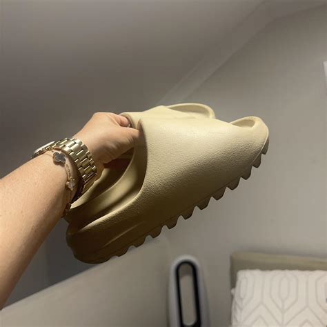 Yeezy Slides Worn Twice Bought For Dollars On Depop