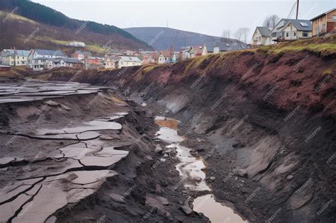 Premium Ai Image Melting Permafrost Triggers Deadly Landslides Threatening Lives And Structures