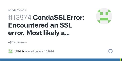 Condasslerror Encountered An Ssl Error Most Likely A Certificate