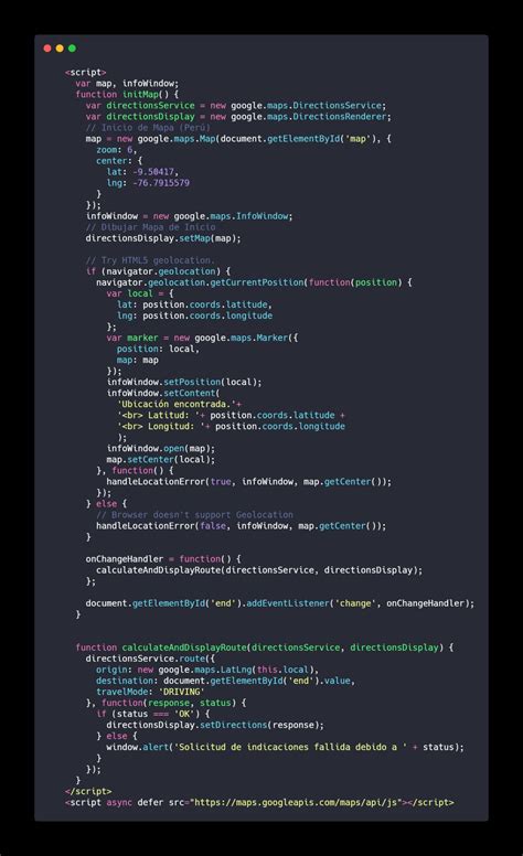 Cómo hacer la geolocalización y trazo de rutas al mismo tiempo con Google Maps API javascript