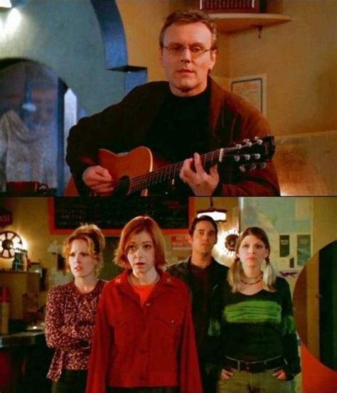 Giles With A Guitar And The Reaction Of The Scooby Gang Rbuffy