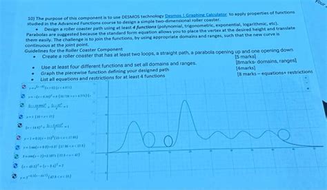 Solved 10 The Purpose Of This Component Is To Use Desmos