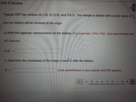 Answered Triangle Def Has Vertices D 1 4 … Bartleby