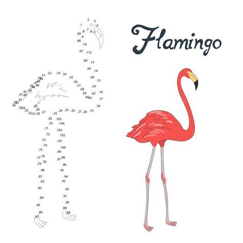 점을 연결하여 새를 그리는 교육 게임 프리미엄 벡터