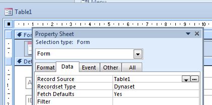 Data Binding Bound And Unbound Controls In Ms Access Stack Overflow