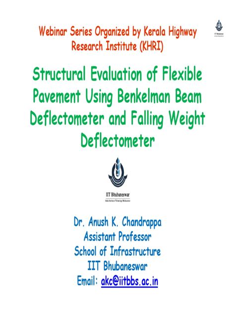 Structural Evaluation Of Flexible Pavements Using Deflection Measurement Techniques Pdf