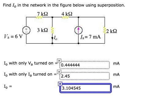 SOLVED Find Io in the network in the figure below using superposition kÎ kÎ kÎ kÎ