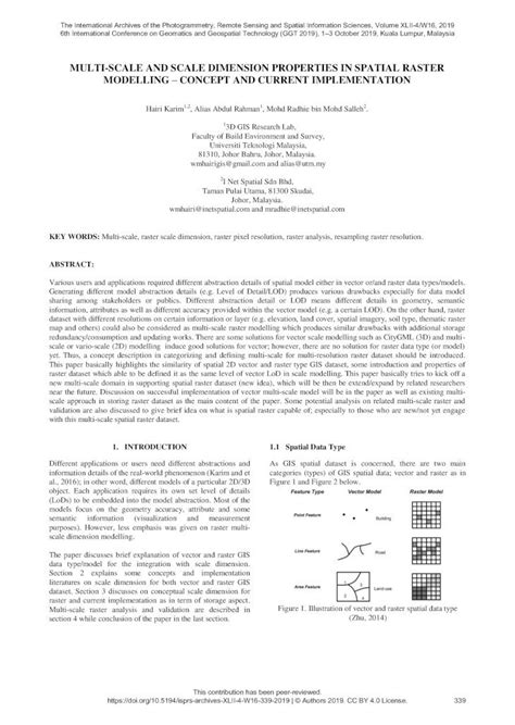 pdf multi scale and scale dimension properties in spatial