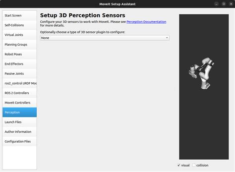 Moveit Setup Assistant — Moveit Documentation Rolling Documentation