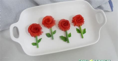 어버이날 딸기장미 딸기꽃딸기 예쁘게 썰기