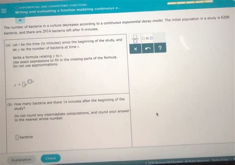 solved o exponential and logarithmic functions writing and