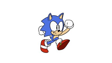 Sonic Running By Dj Xiii On Deviantart