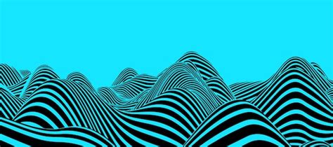 흰색 배경에 추상 물결 모양의 3d 메쉬 기하학적 동적 웨이브 3d 기술 와이어 프레임 벡터 일러스트 레이 션 프리미엄 벡터