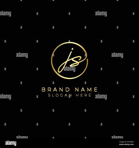 J S Js Initial Letter Handwritten And Signature Vector Logo Business