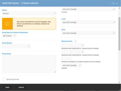 How Do I Make A Class Inactive IClassPro Support