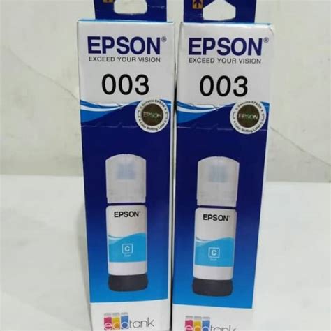 Jual Tinta Epson 003 Cyan 65ml Premium Tinta Epson 003 Biru Premium