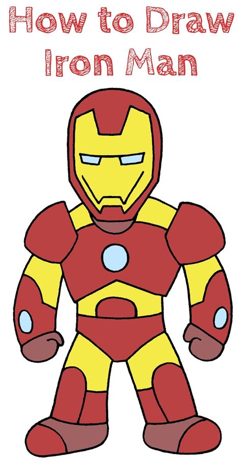 How To Draw Iron Man Step By Step How To Draw Easy Iron Man Iron
