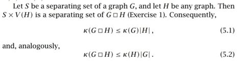 Let S Be A Separating Set Of A Graph G And Let H Be