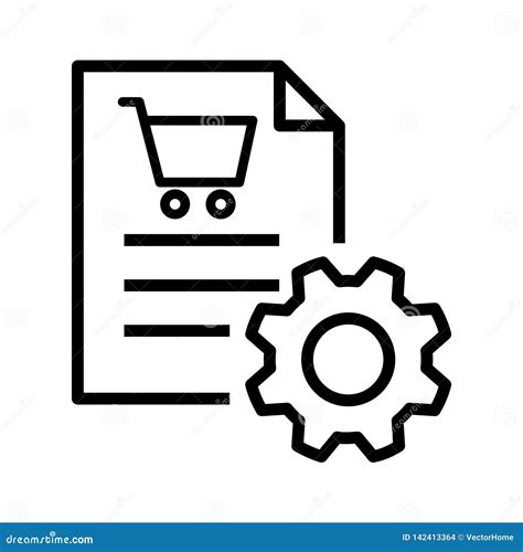 Procurement Icon On A White Background Stock Vector Illustration Of