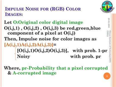 Ppt Impulse Noise Detection And Reduction From Color Images Using Fuzzy