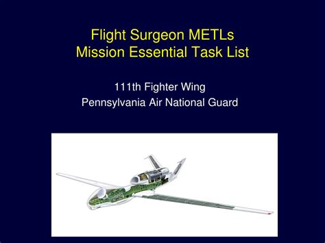 PPT Flight Surgeon METLs Mission Essential Task List PowerPoint Presentation ID 2507947