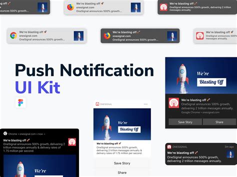 Push Notification Ui Kit By Lee Munroe For Onesignal On Dribbble