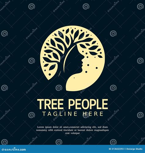 Tree Human Head Logo Design Template Stock Vector Illustration Of Leaf Nature
