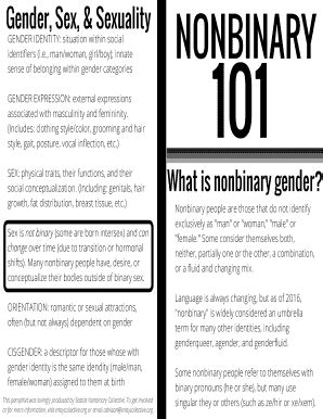 Fillable Online Gender Sex Sexuality Seattle Nonbinary Collective Fax Email Print PdfFiller