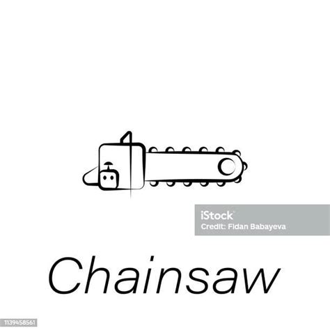 전기 톱 손 그리기 아이콘입니다 농업 그림 아이콘의 요소입니다 기호와 기호는 웹 로고 모바일 앱 Ui Ux에 사용할 수 있습니다 가위에 대한 스톡 벡터 아트 및 기타 이미지