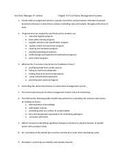 Servsafe Chapter 8 Worksheet Docx Servsafe Chapter 8 Worksheet Food Safety Management Systems