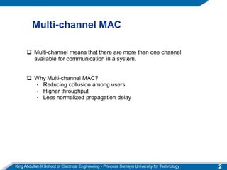 Multi Channel Protocols In Cognitive Radio Networks PPT