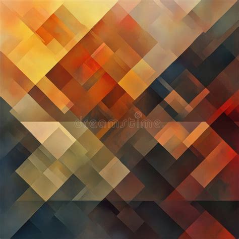 Overlaying Geometric Shapes In Multiple Shades Create An Intricate Abstraction Full Of Depth And
