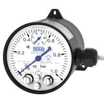 Differential Pressure Gauge With Micro Switches Dpgs40ta Wika