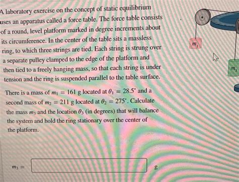 Solved A Laboratory Exercise On The Concept Of Static Chegg Com