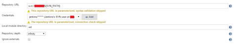 Svn Jenkins Scm Polling Doesnt Accept Build Parameter Default Stack Overflow