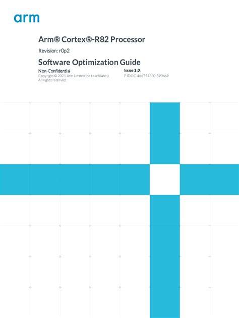 fillable online arm cortex r82 processor software optimization guide