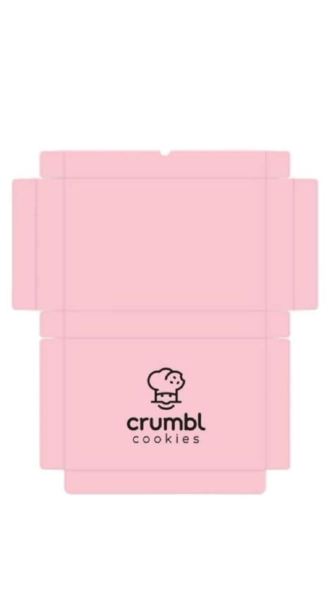 Crumble Cookie Box Template